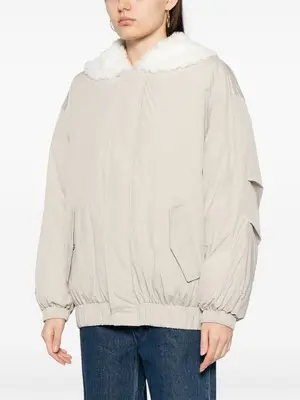 TOUT A COUP Faux Shearling-trim Jacket