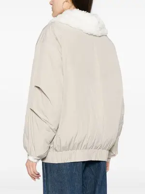 TOUT A COUP Faux Shearling-trim Jacket