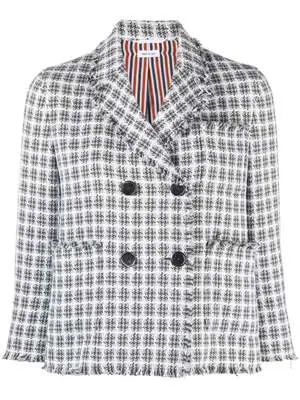 Thom Browne Double-breasted Tweed Jacket
