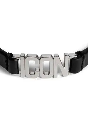 Dsquared2 Icon Leather Buckle Bracelet