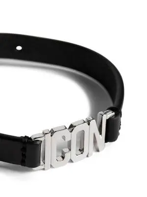 Dsquared2 Icon Leather Buckle Bracelet