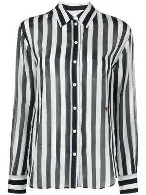 Moschino Striped Cotton-blend Shirt