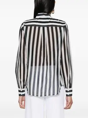 Moschino Striped Cotton-blend Shirt