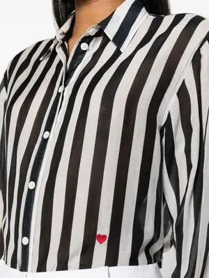 Moschino Striped Cotton-blend Shirt