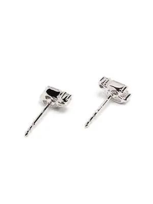 SUZANNE KALAN 18kt White Gold Diamond Stud Earrings - Silver