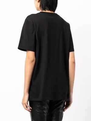 FLEUR DU MAL Logo-embroidered T-shirt