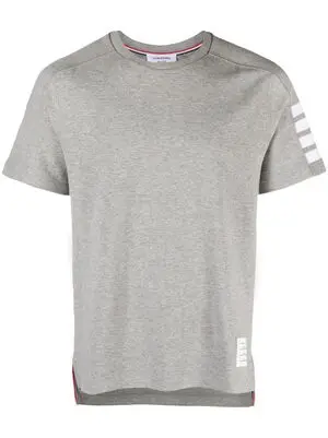 Thom Browne 4-bar Short-sleeve T-shirt - Grey