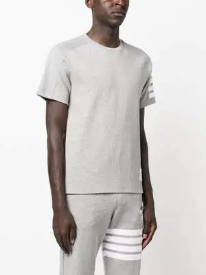 Thom Browne 4-bar Short-sleeve T-shirt - Grey