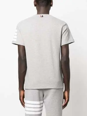 Thom Browne 4-bar Short-sleeve T-shirt - Grey