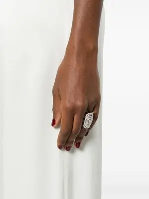 STATEMENT My Way Xxl Sterling Diamond Cocktail Ring - Silver