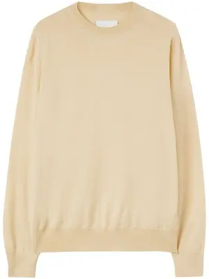 JIL SANDER Crew-neck Wool Jumper - Neutrals