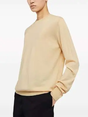 JIL SANDER Crew-neck Wool Jumper - Neutrals