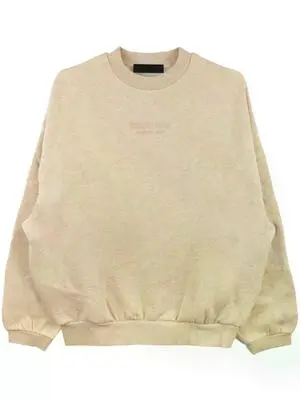 Fear Of God Logo-embroidered Crew-neck Sweatshirt - Neutrals