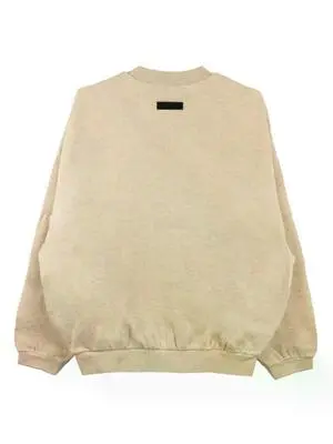 Fear Of God Logo-embroidered Crew-neck Sweatshirt - Neutrals