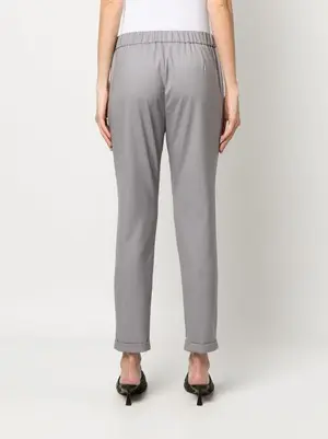 Fabiana Filippi Tapered Virgin Wool Trousers - Grey