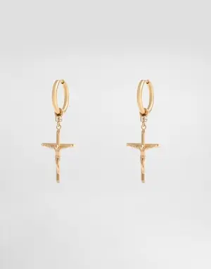 Dolce & Gabbana Dna" Cross Hoop Earrings