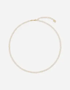Dolce & Gabbana Lettering Chain Necklace - Gold