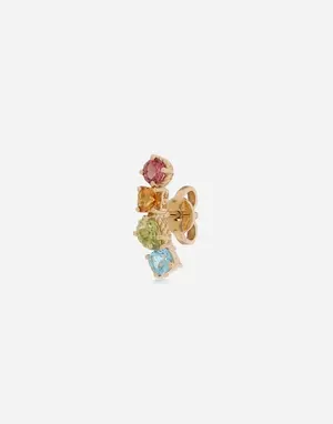 Dolce & Gabbana Rainbow Single Earring With Multicolored Gems