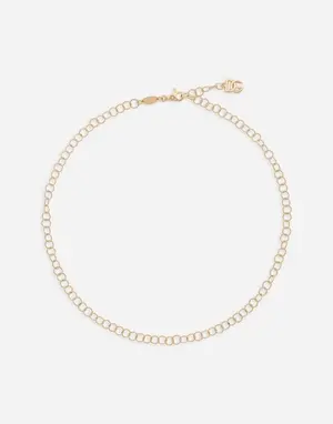 Dolce & Gabbana Lettering Chain Necklace - Gold