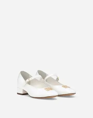 Dolce & Gabbana Patent Leather Ballet Flats With Heel