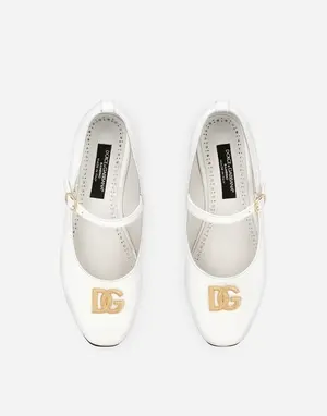 Dolce & Gabbana Patent Leather Ballet Flats With Heel