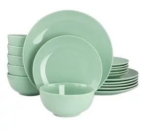 ELAMA Luna 18 Piece Porcelain Dinnerware Set - One-color