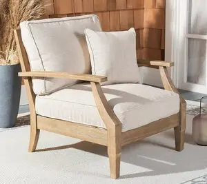 SAFAVIEH Martinique Wood Patio Armchair - One-color