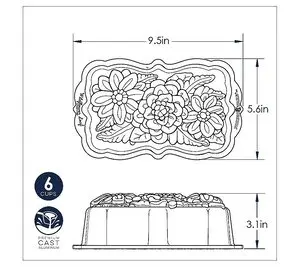 NORDICWARE Wildflower Loaf Pan