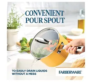 FARBERWARE Style 3-qt Covered Straining Saucepa