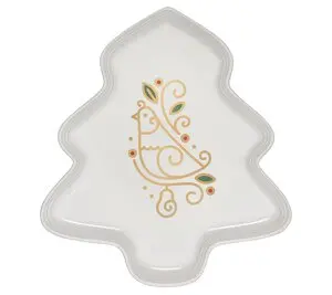 LE CREUSET Noel Tree Platter With Partridge - One-color