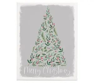 SINCERE SURROUNDINGS 17' Merry Holly Tree Wrapp Ed Canvas - One-color