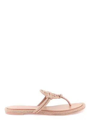 Tory Burch 'miller Knotted Pave' Sandals Pink