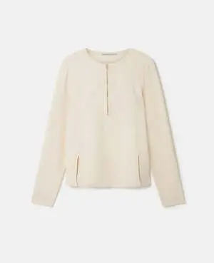 Stella McCartney Arlesa Zip Blouse - Plaster