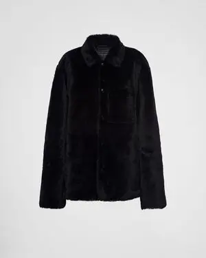 Prada Shearling Blouson Jacket