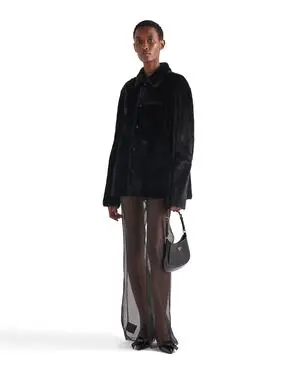 Prada Shearling Blouson Jacket