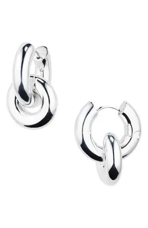 Lié Studio The Esther Huggie Earrings - Silver Plating