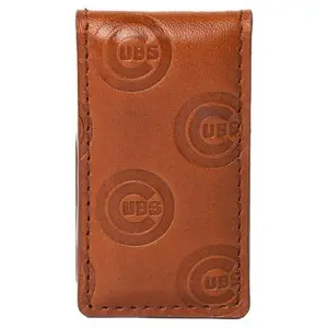 LUSSO Chicago Cubs Sammy Magnetic Money Clip - Brown