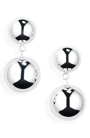 Lié Studio The Caroline Drop Earrings - Silver
