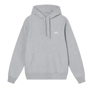 StÜssy Overdyed Stock Logo Hoodie - Grey
