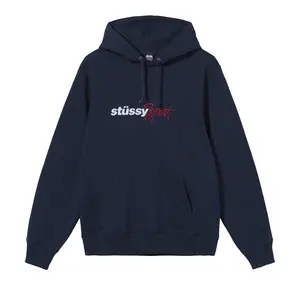 StÜssy Sport Applique Hoodie - Blue