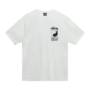 StÜssy X Our Legacy Frame Pigment Dyed Tee 'natural - White