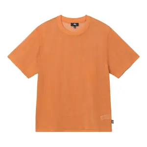 StÜssy Cotton Mesh Short-sleeve Crew - Orange