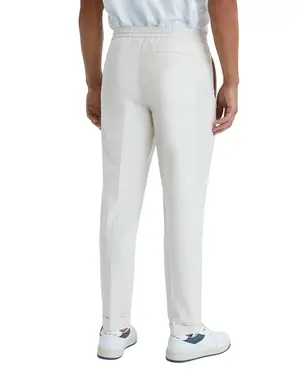 REISS Brighton Relaxed Fit Pleated Trousers - Ecru