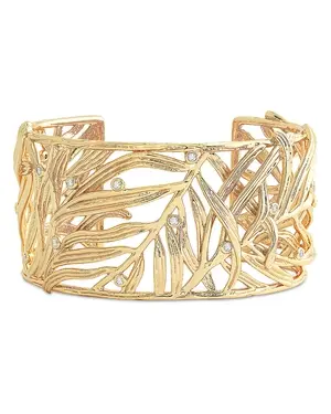 ANABEL ARAM Palm Leaves Cuff In 18k Plated - Gold