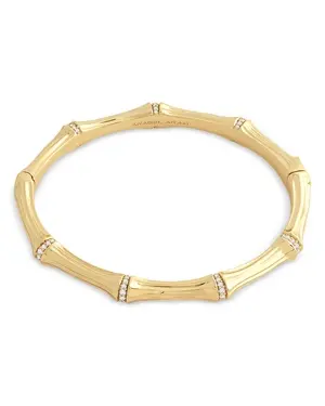 ANABEL ARAM Sculpted Bamboo Bangle Bracelet