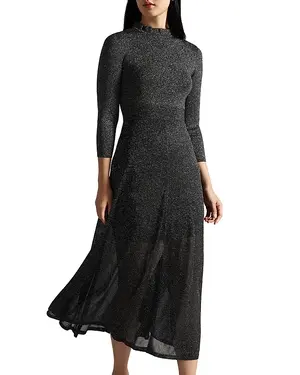 Ted Baker London Kannie Metallic Midi Dress