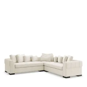 CARACOLE 3 Piece Edge Sectional - Ivory