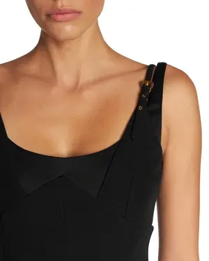 Versace Cady Belted Strap Dress