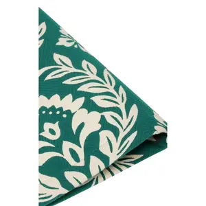 La DoubleJ Herringbone Table Mats, Set Of 2 - Green Garland