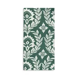 La DoubleJ Garland Large Linen Napkins, Set Of 6 - Green Garland